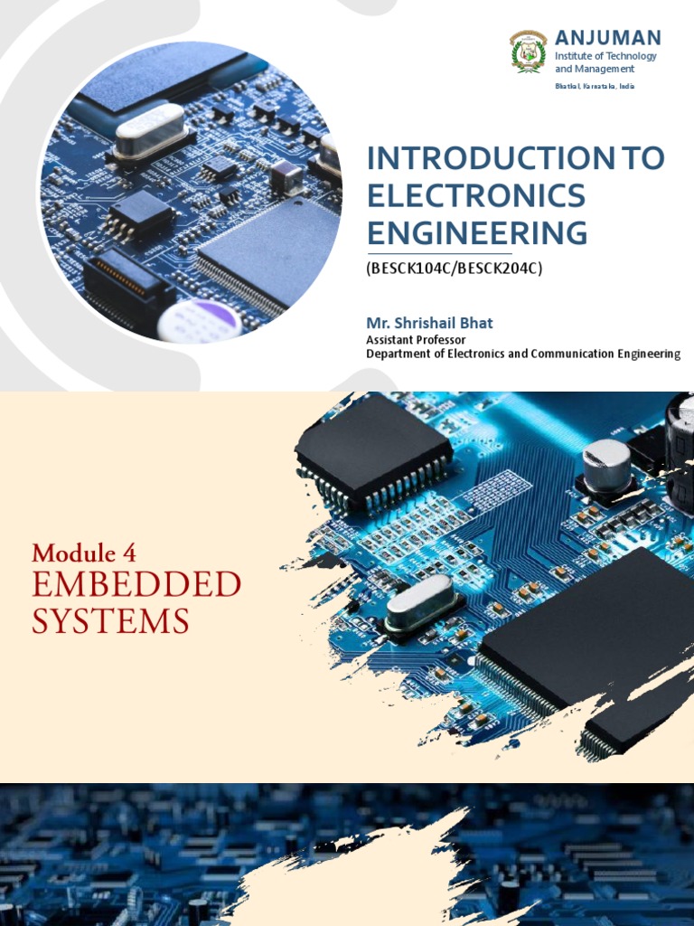 Introduction To Electronics And Communication Besck104cbesck204c Embedded Systems Module 4 