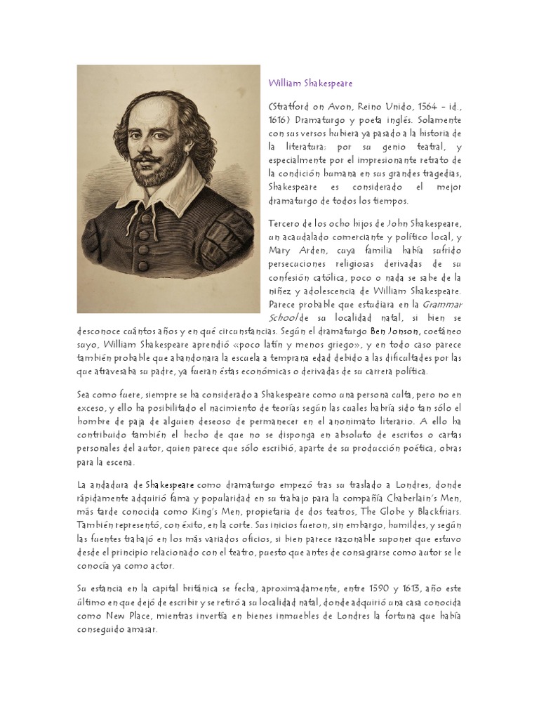 William Shakespeare | PDF | William Shakespeare