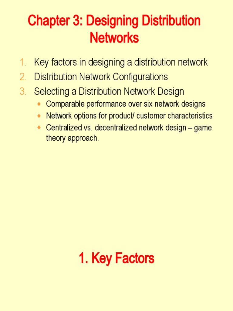 Chapter 3 Distribution Network Design | PDF | Inventory | Retail