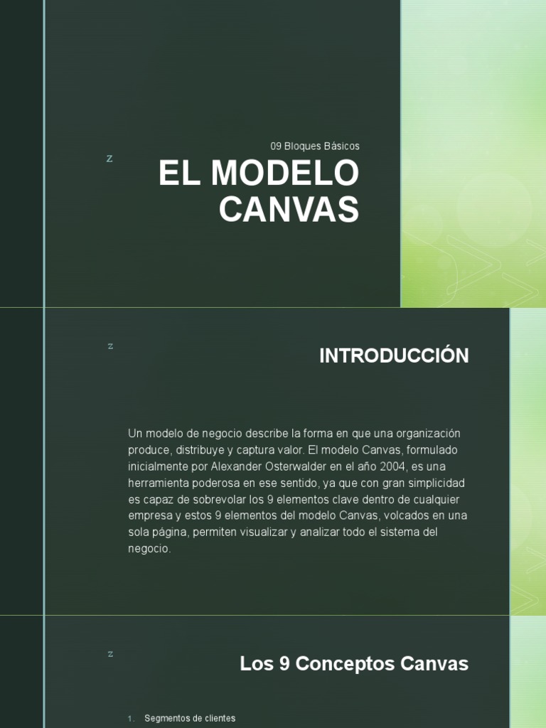 EL MODELO CANVAS 9 Bloques | PDF | Marketing | Costo