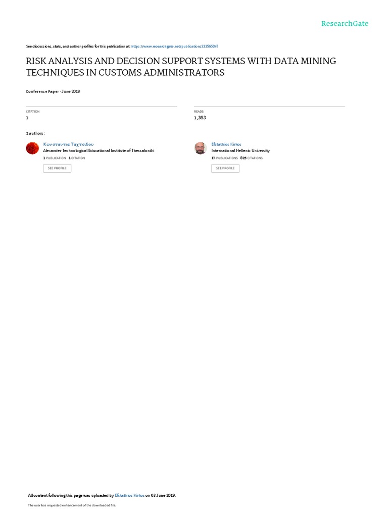 Risk Analysis | PDF | Cluster Analysis | Data Mining