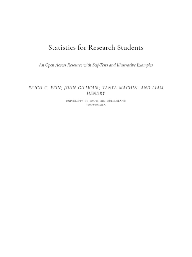 Statistics For Research Students 1673302328 | PDF | Confidence Interval ...