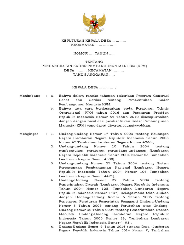 2022 Sk Kpm-Desa Kpmdesa Fix - 1 | PDF