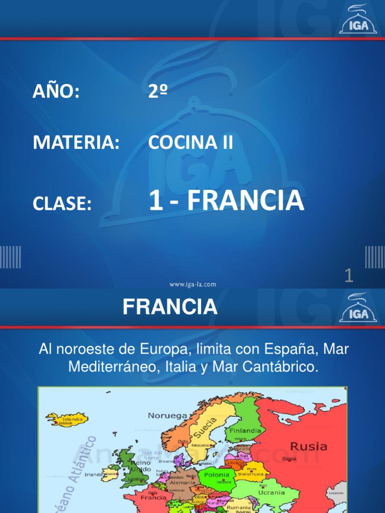 22 - Clase 1 - Francia - Cocina II - ppt-1 | PDF | Queso | Cocina ...