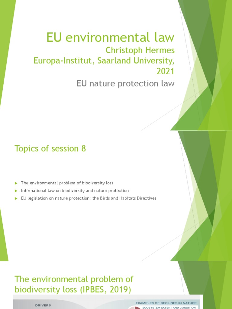 EU Nature Protection Law | PDF | Biodiversity | Conservation Biology