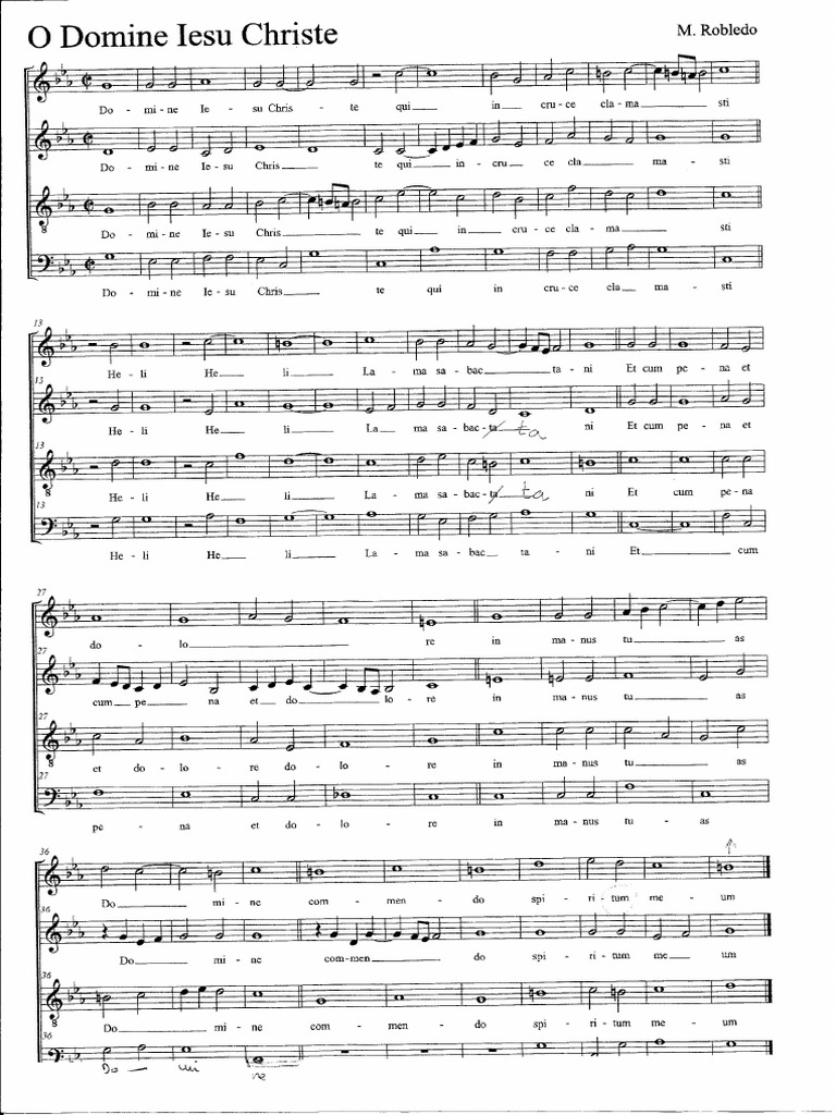 O Domine Jesu Christe | PDF