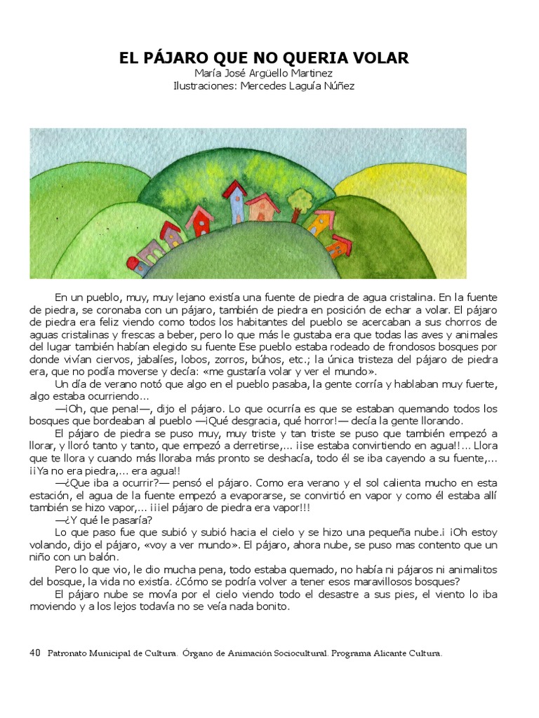 El Pájaro Que No Queria Volar | Descargar gratis PDF | Aves