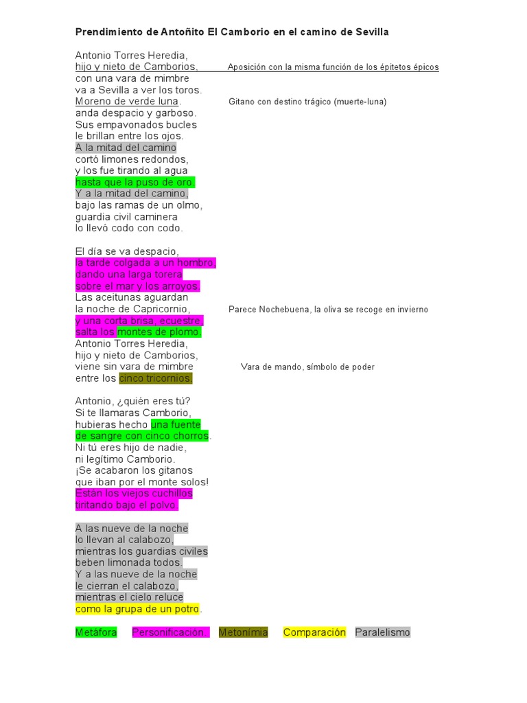 Prendimiento de Antoñito El Camborio | PDF