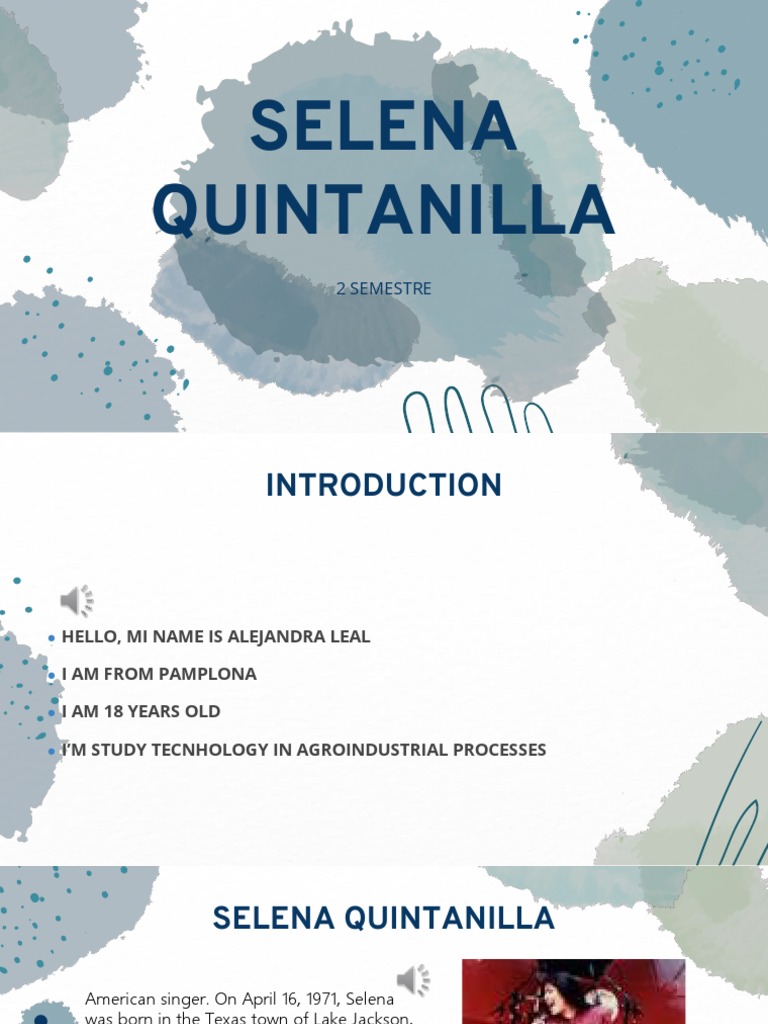 Selena Quintanilla Biography & Achievements | PDF