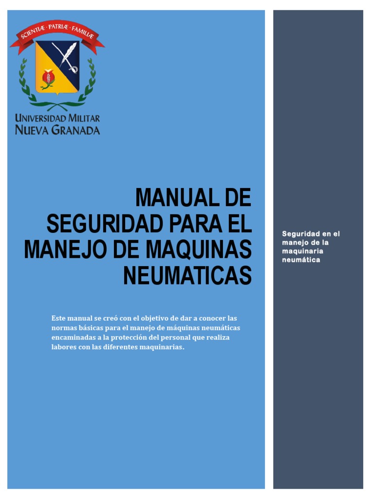 Manual de Seguridad para El Manejo de Maquinas Neumaticas. | PDF | Neumático | Neumática