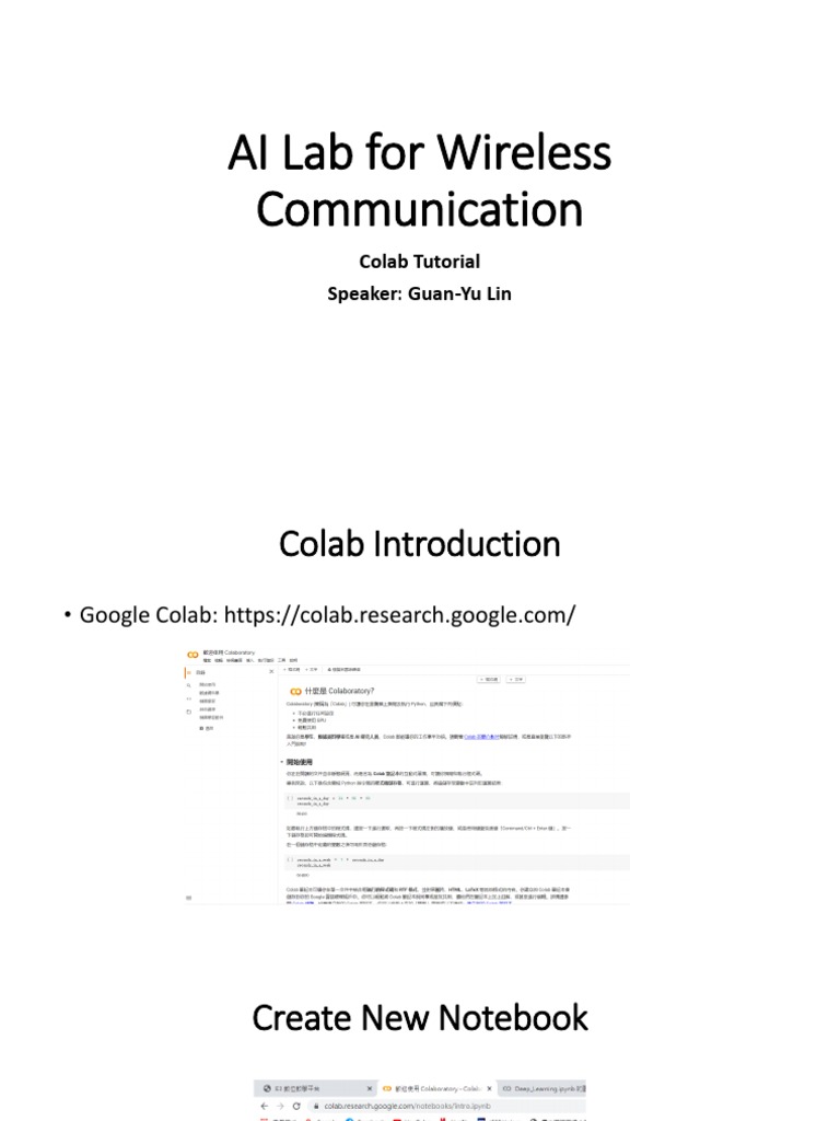 Colab Tutorial Pdf 