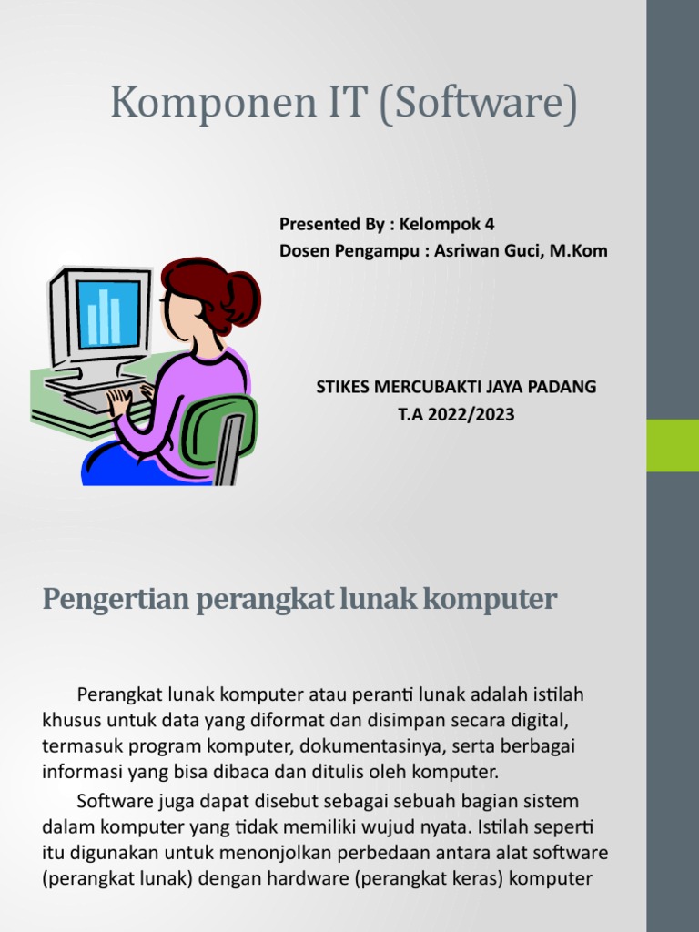 Kelompok 4 Komponen IT (Software) | PDF