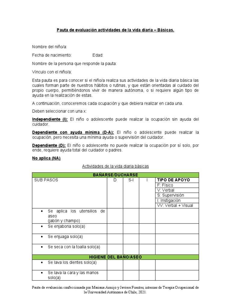 Pauta de Evaluación AVDb | PDF