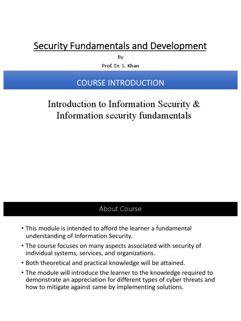Information Security - FUNDAMENTALS | PDF | Information Security | Security
