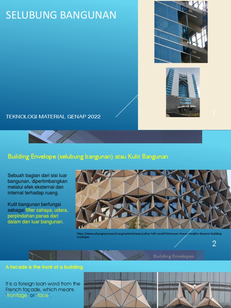 Konsep dan Material Selubung Bangunan | PDF