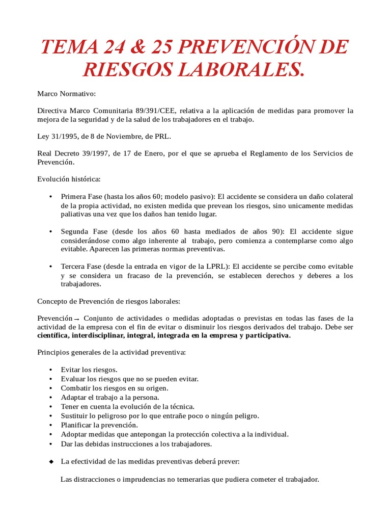 Tema 24 y 25 | PDF | Riesgo