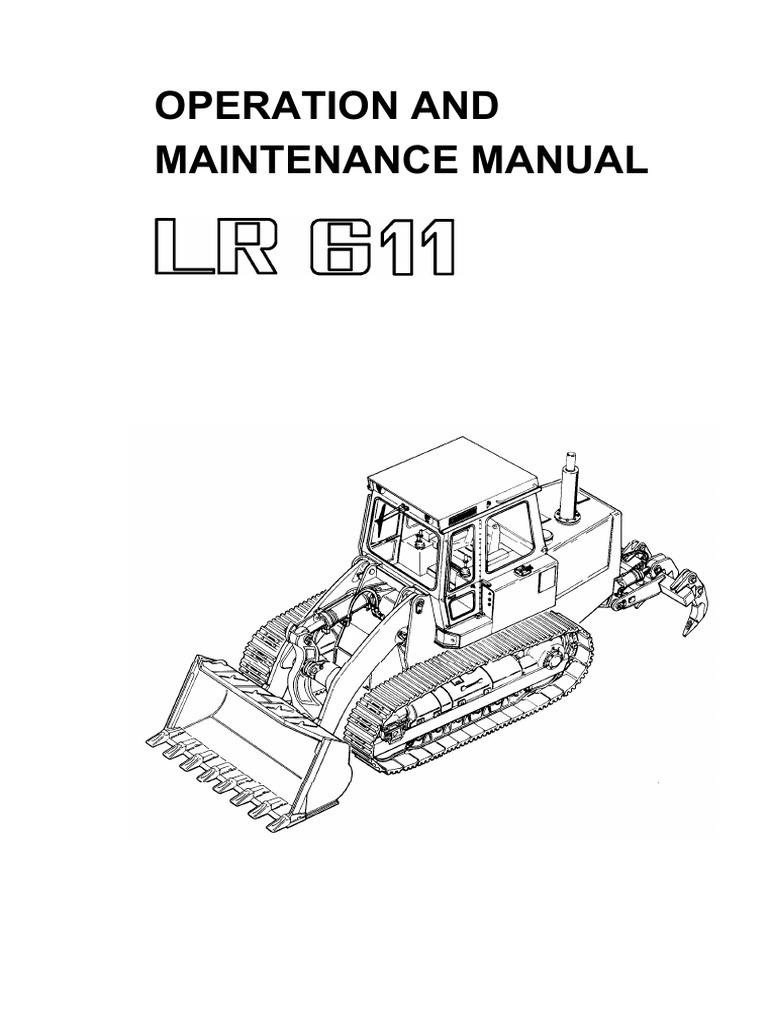 Liebherr LR 611 Operator Manual | PDF