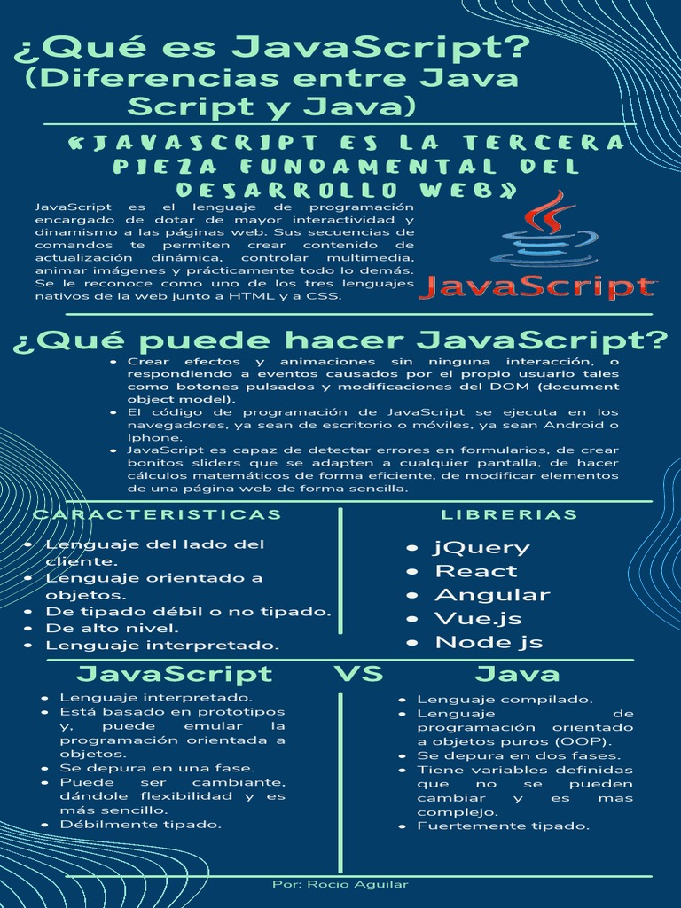 Que Es Java Script Diferencias Entre Jav | PDF