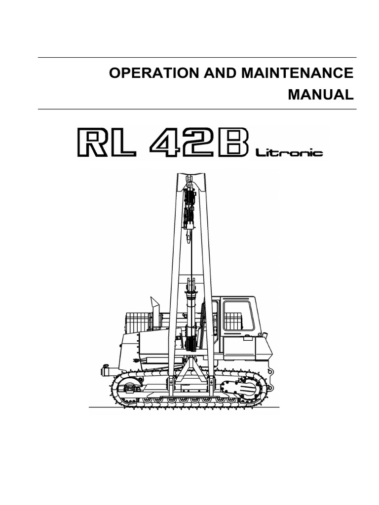 Liebherr RL 42 B Litronic Operation and Maintenance Manual | PDF
