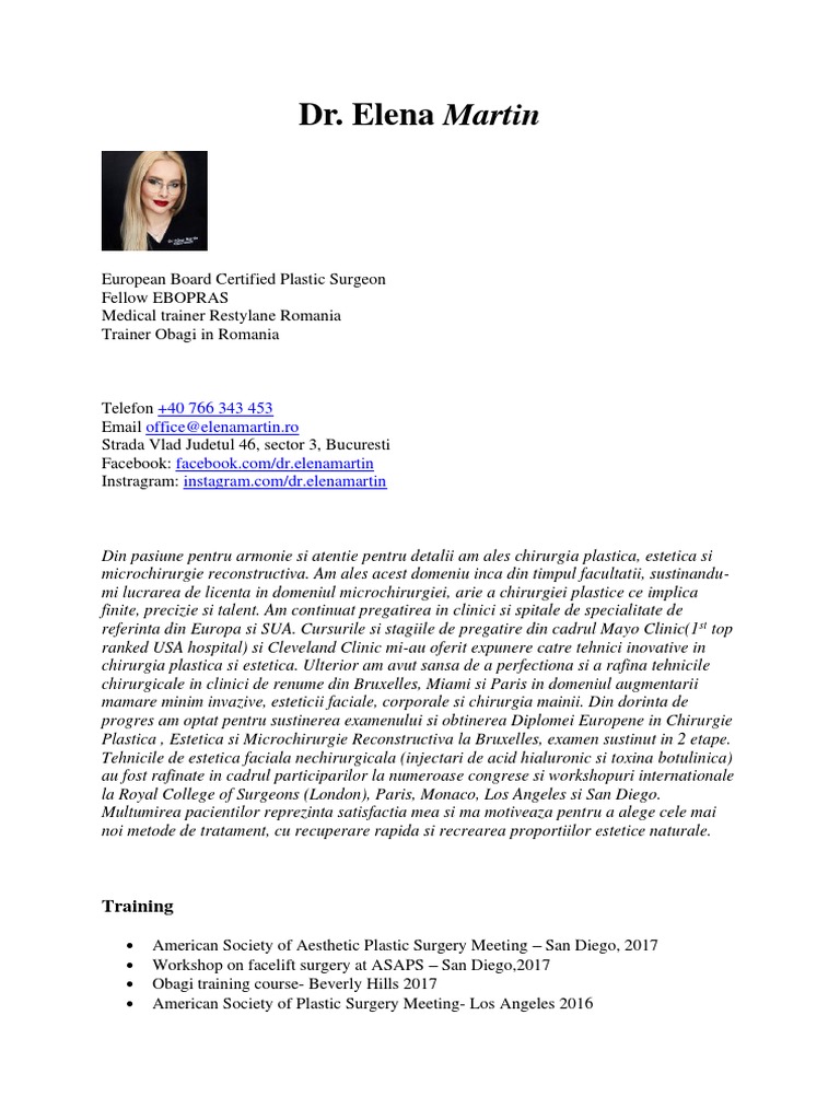 CV DR Elena Martin | PDF