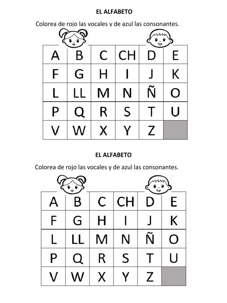 Ficha Vocales y Consonantes | PDF