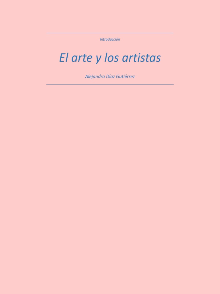 El Arte y Los Artistas | PDF