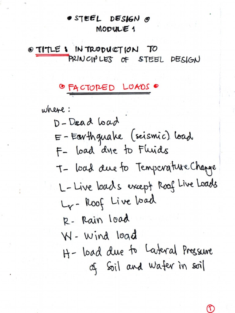 Steel Design Module 1 | PDF