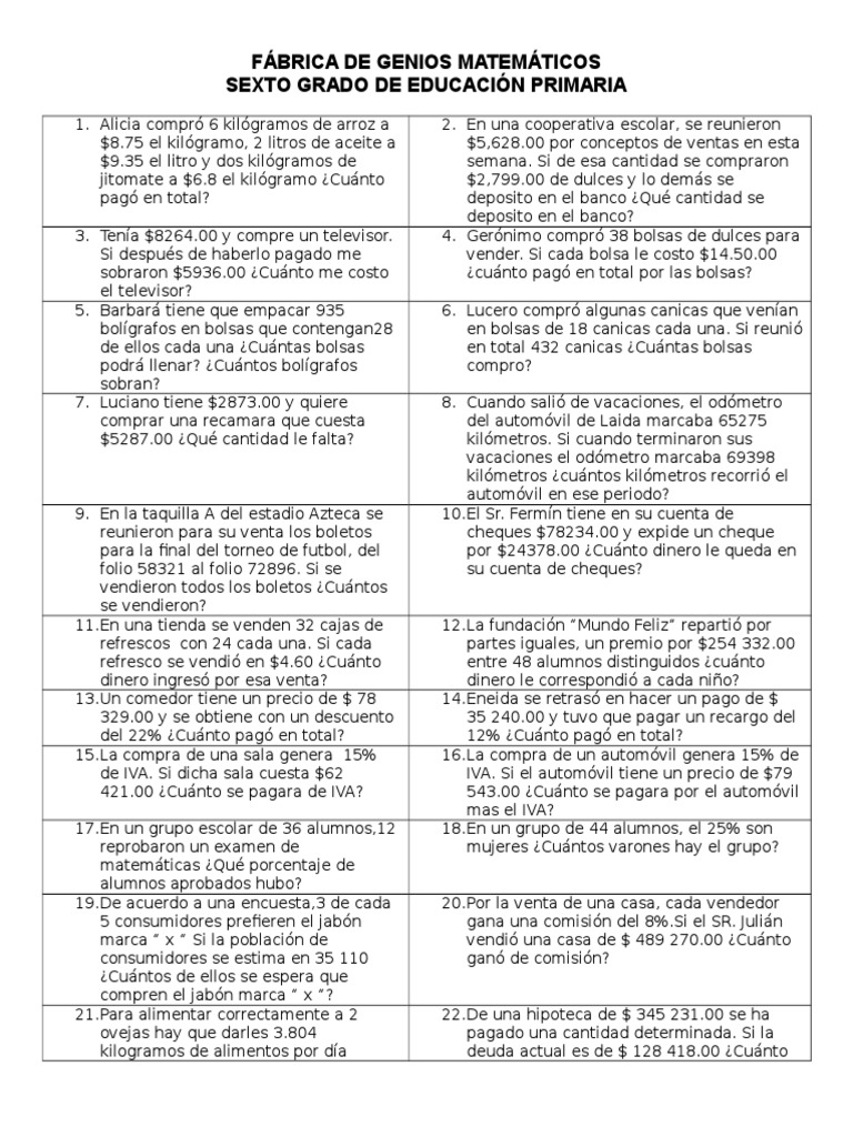 Fabrica de Genios Matematicos 6 | PDF | Triángulo