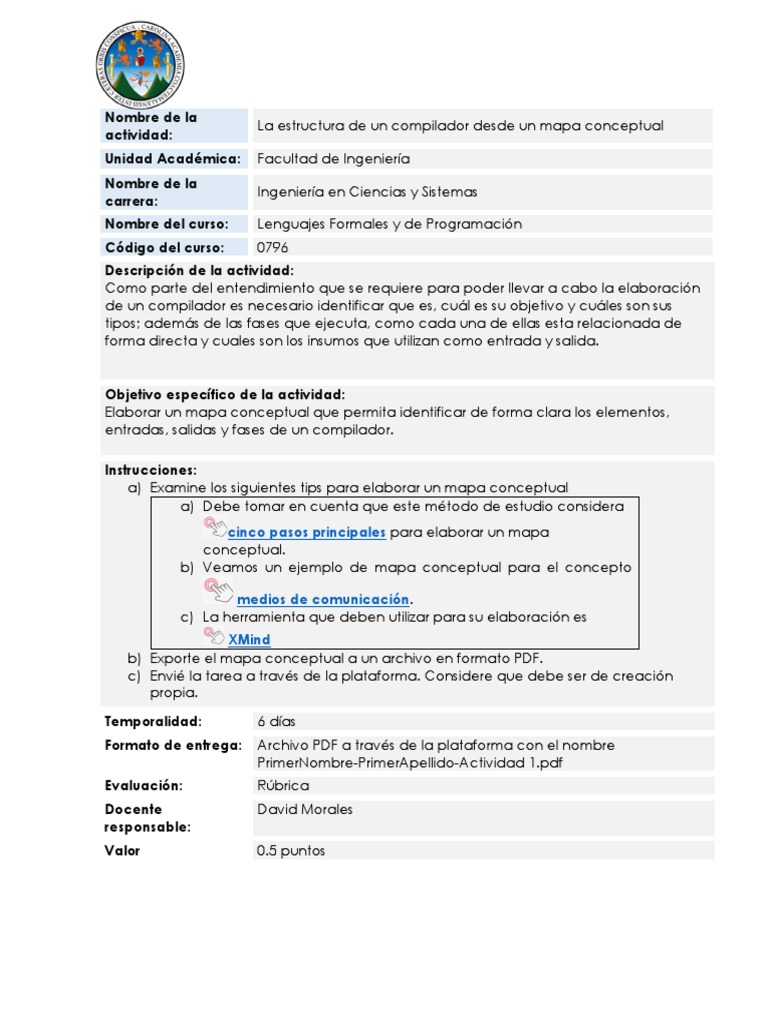 Tarea 1 - Mapa Conceptual | PDF | Compilador | Programación de computadoras