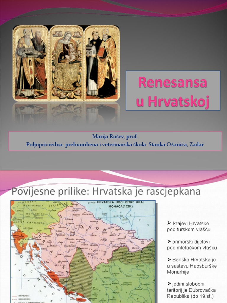 Renesansa U Hrvatskoj | PDF