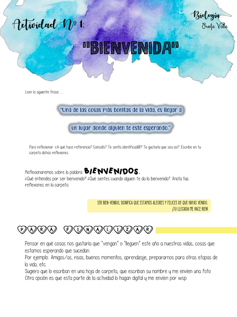 Bienvenida | PDF