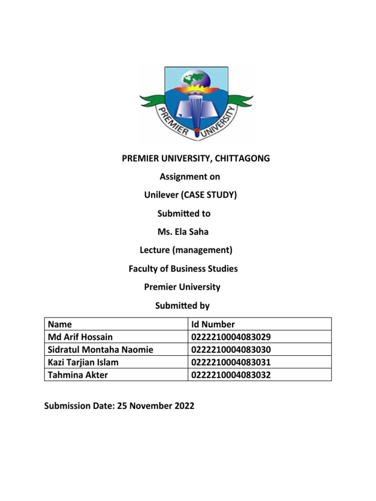 Corporate Strategy Assignment | PDF | Sustainability | Unilever