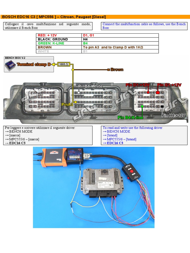 Bench MPC Psa Edc16c3 556 | PDF