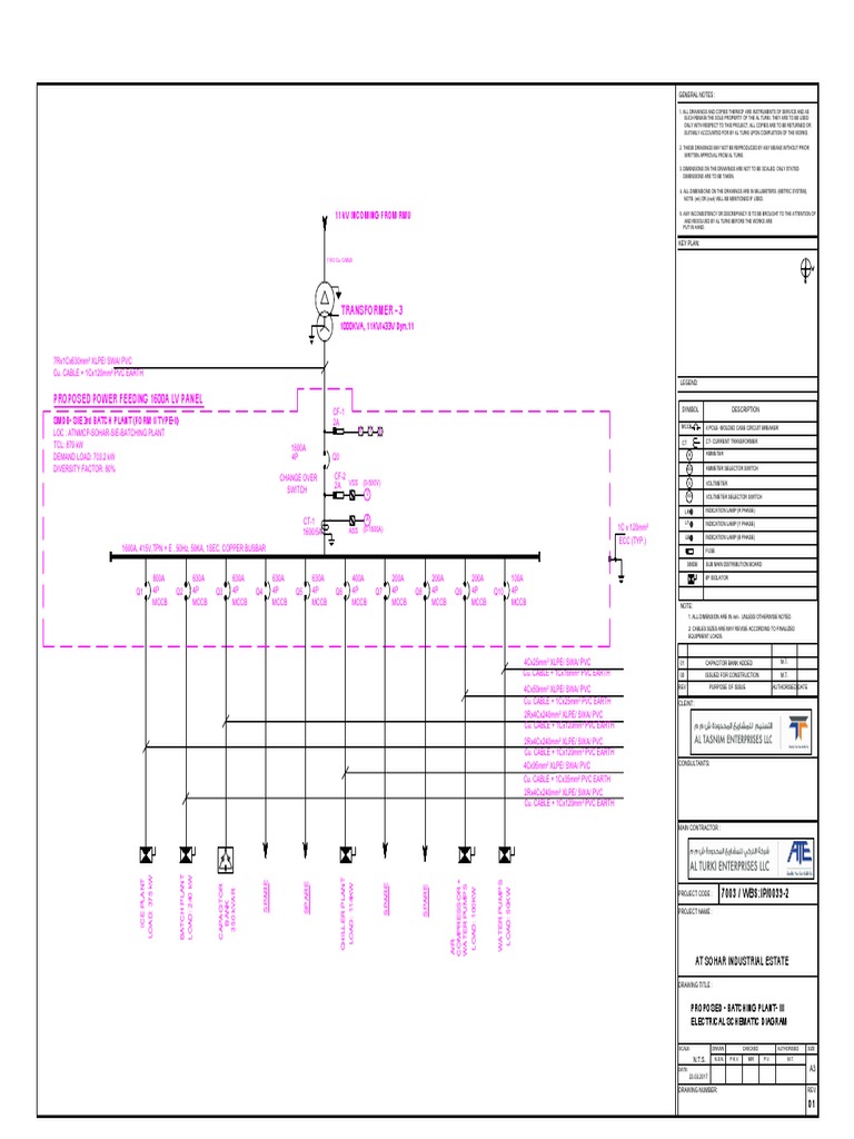 SLD - SIE 3rd Batching Plant - New-Model | PDF | Electrical Engineering ...