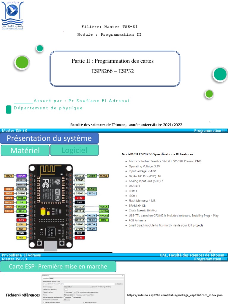 Esp8266 - Esp32 - Final | PDF | Wi-Fi | Programmation informatique