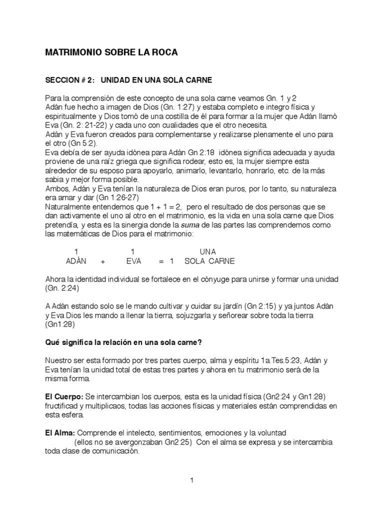 Matrimonio Sobre La Roca 2 | PDF | Alma | Víspera
