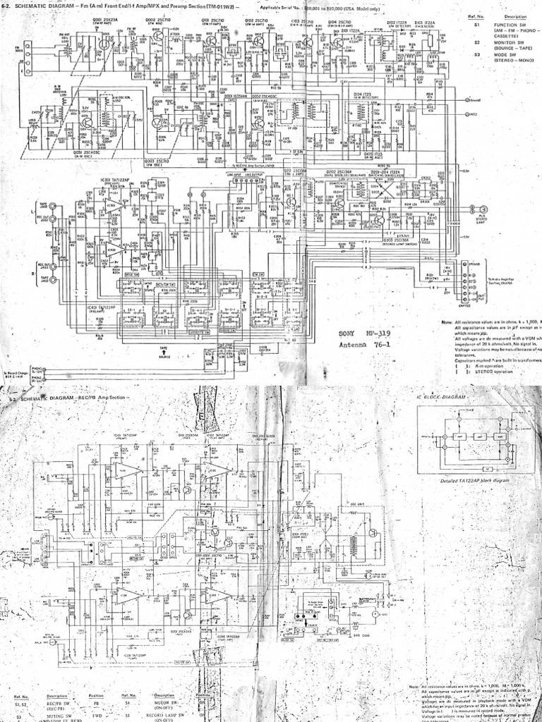 Sony HP-319 | PDF