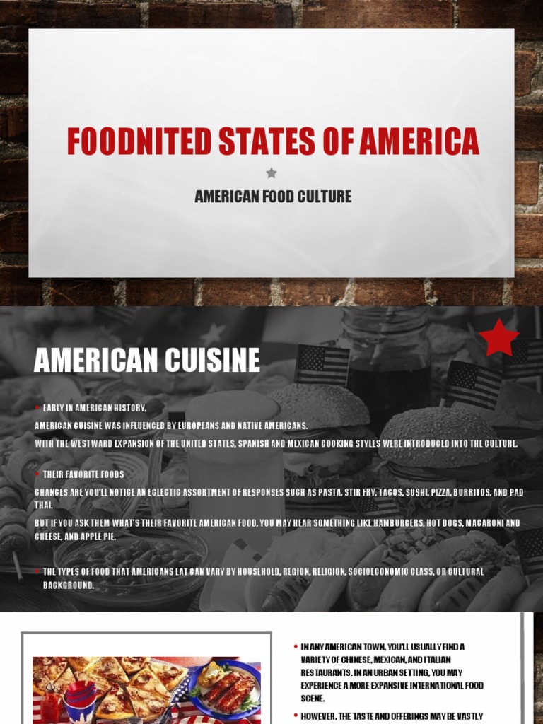 American Food Culture | PDF