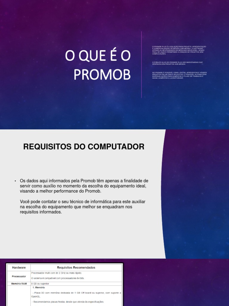 Solução Promob Plus para projetos de móveis sob medida | PDF
