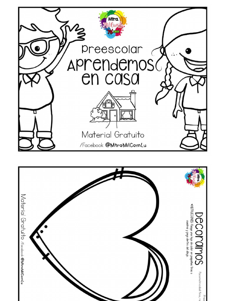 Cuadernillo Preescolar Aprendo en Casa | PDF