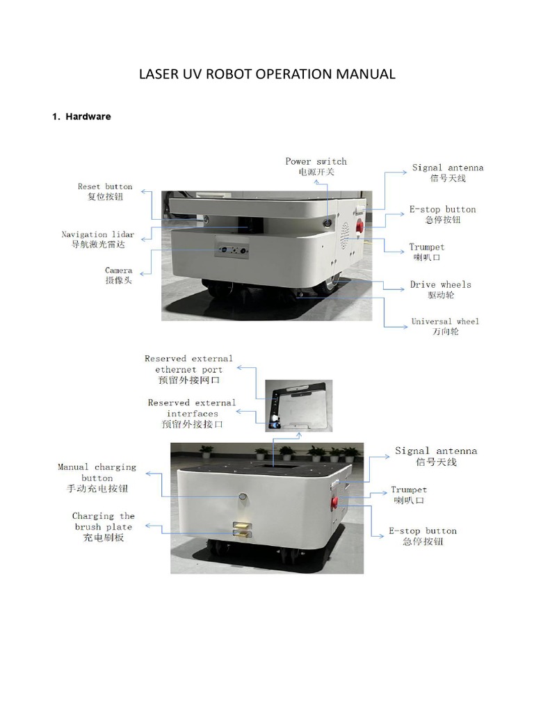 Laser UV Robot Operation Manual | PDF | Robot | Robotics