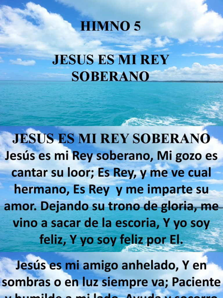 5) - Jesus Es Mi Rey Soberano | PDF