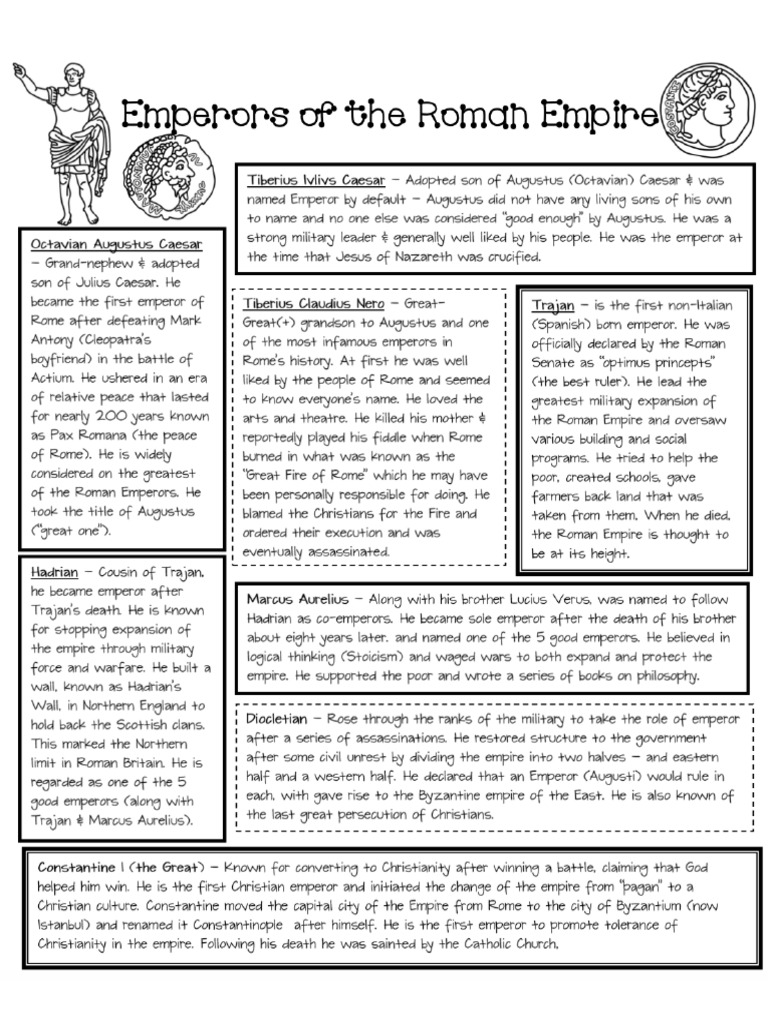 Emperors of The Roman Empire | PDF