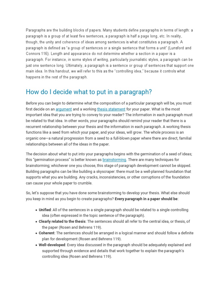 Paragraphs | PDF | Paragraph | Fish