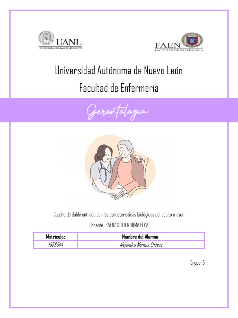 1.2 Cuadro Gerontología AMC | PDF | Digestión | Sistema digestivo humano