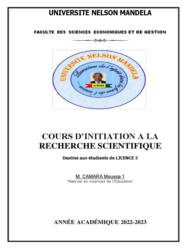 Cours d'Initiation à la Recherche Scientifique | PDF | Induction ...