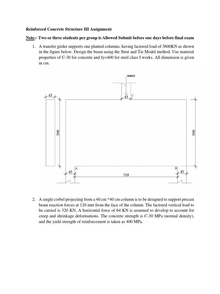 Assignment RC-III | PDF | Beam (Structure) | Classical Mechanics