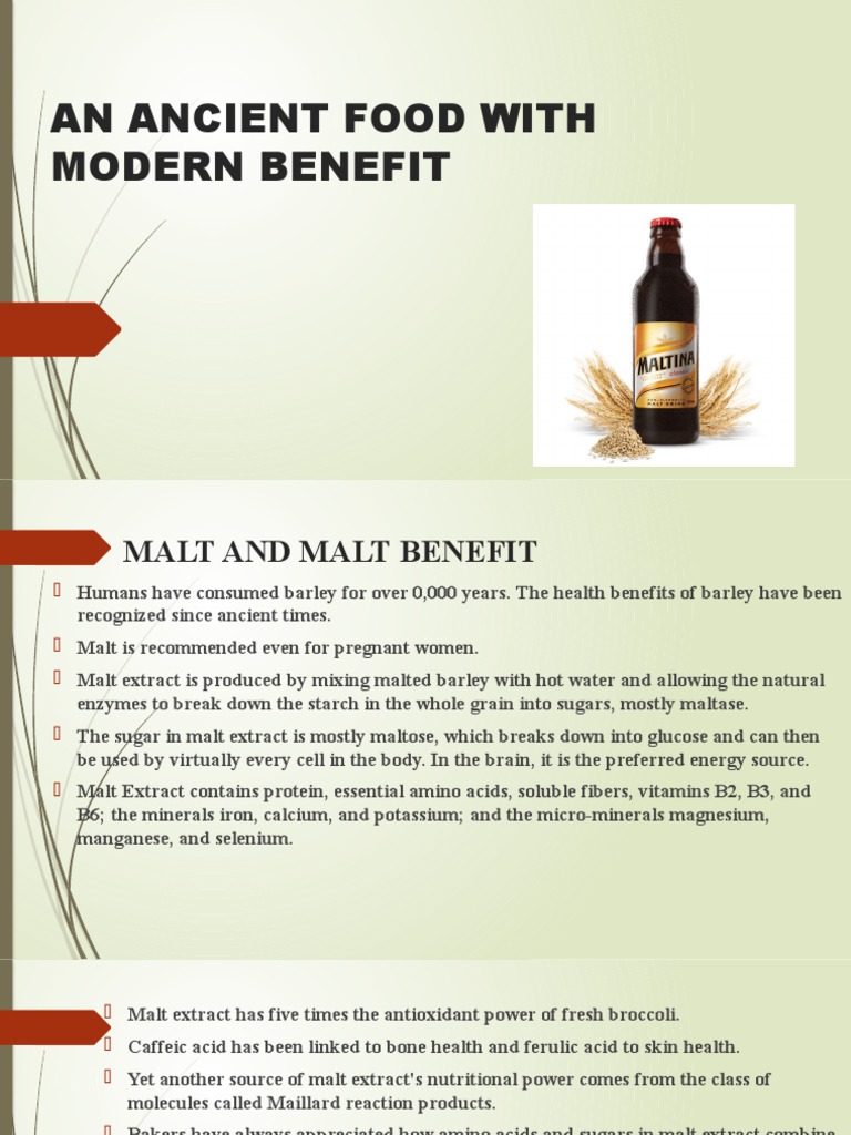 Health Benefits of Malt Extract | PDF