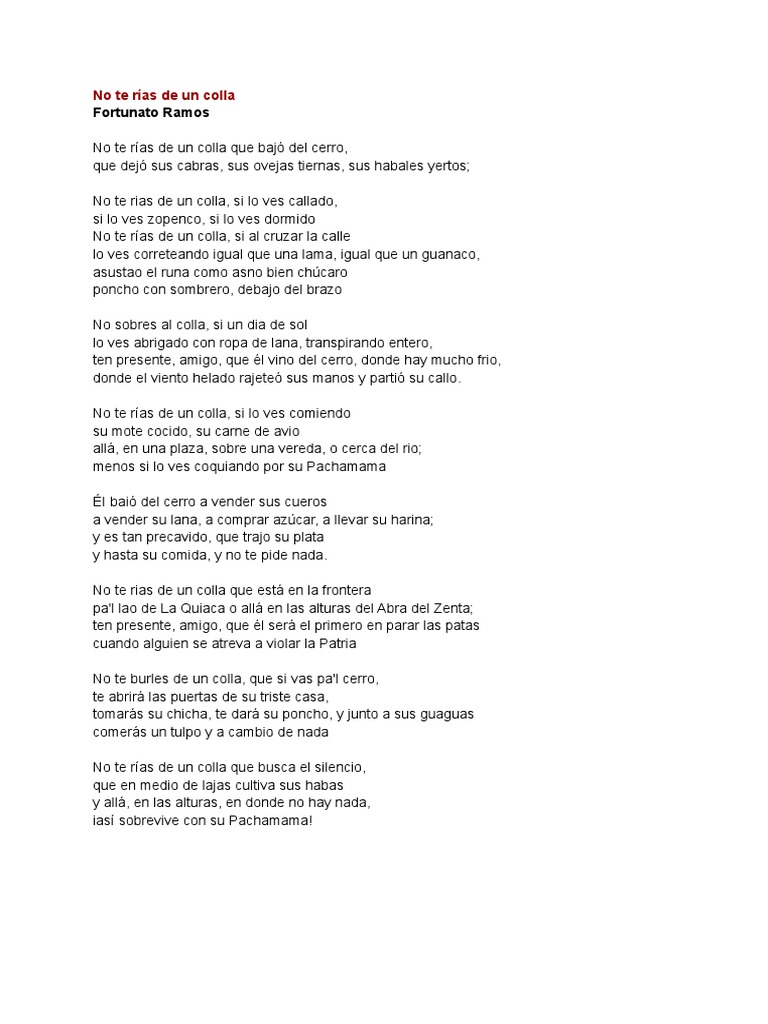 No Te Rías de Un Colla | PDF