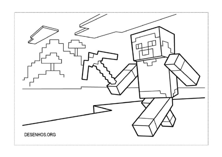 Minecraft Steve para Colorir 16.jpg1 | PDF